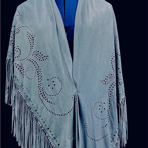 curations caravan | Accessories | Faux Suede Wrapshawl Periwinkle Blue ...